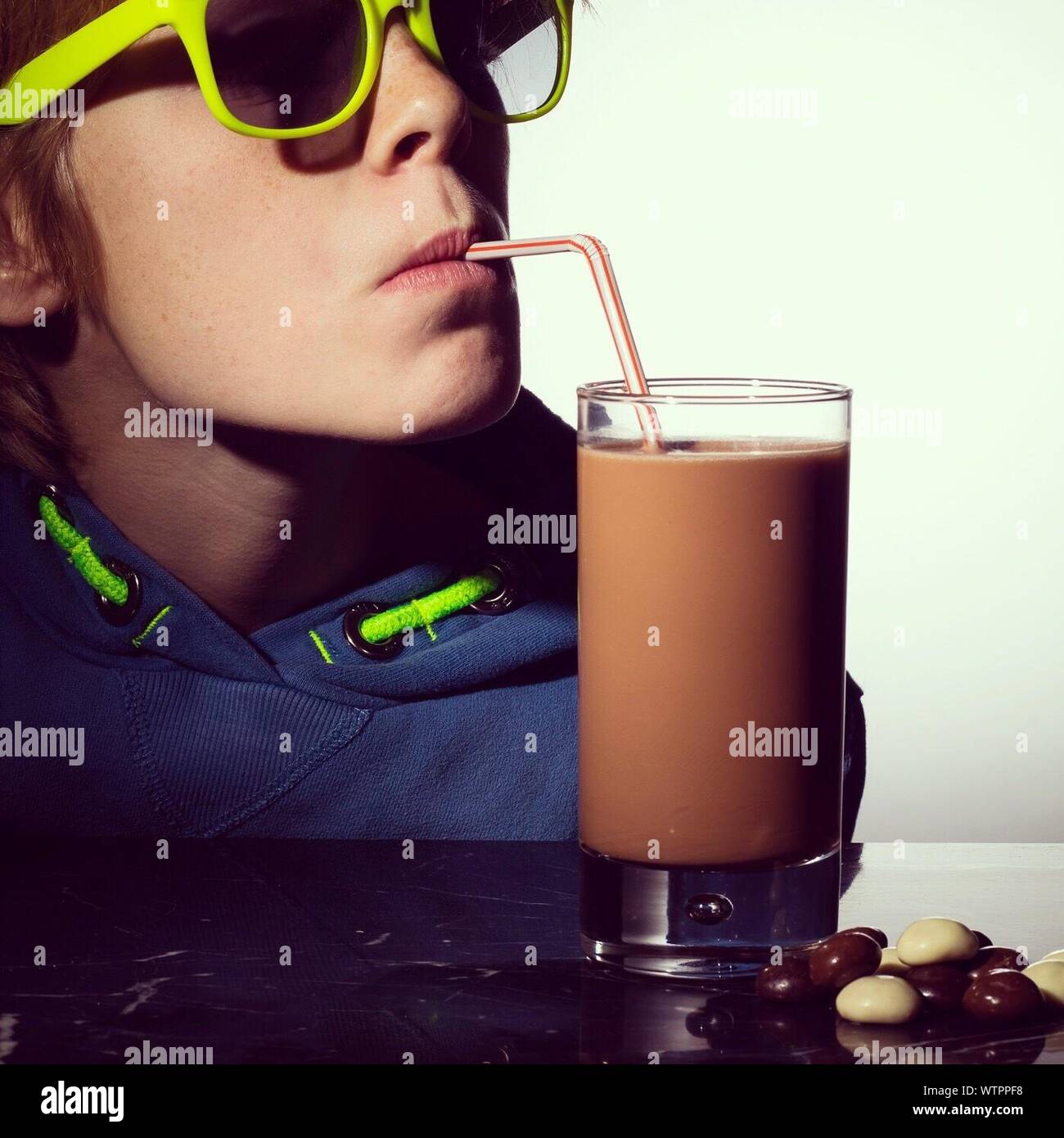 Child milkshake hi-res stock photography and images - Alamy