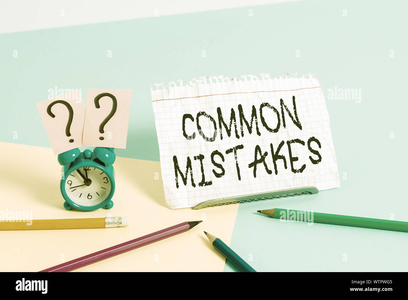 Handwriting text writing Common Mistakes. Conceptual photo actions that ...