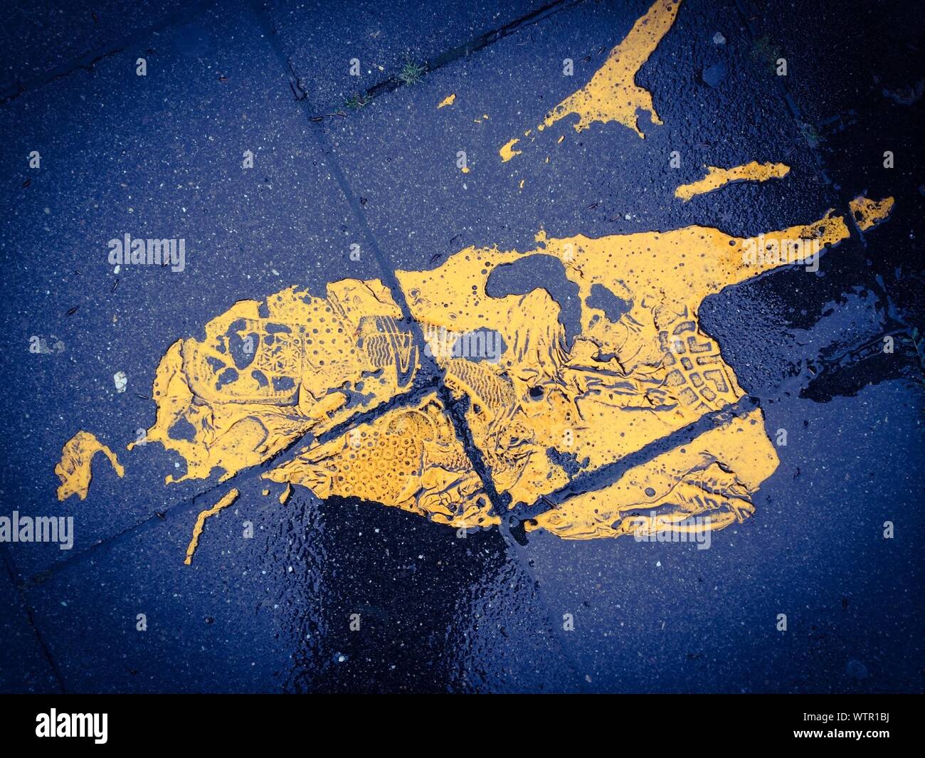 Paint spilled on road hi-res stock photography and images - Alamy