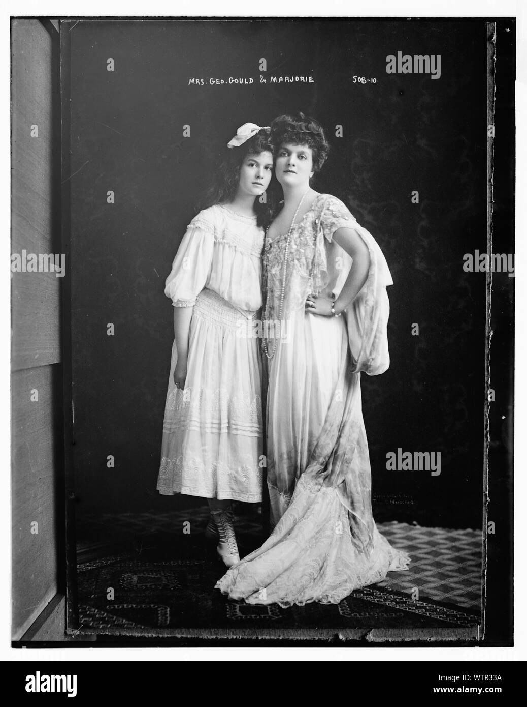 Mrs. Geo. Gould & Marjorie Stock Photo - Alamy