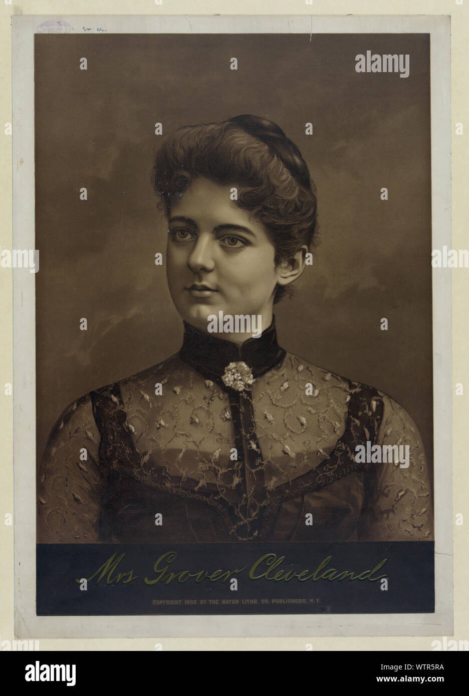 Mrs. Grover Cleveland Stock Photo - Alamy