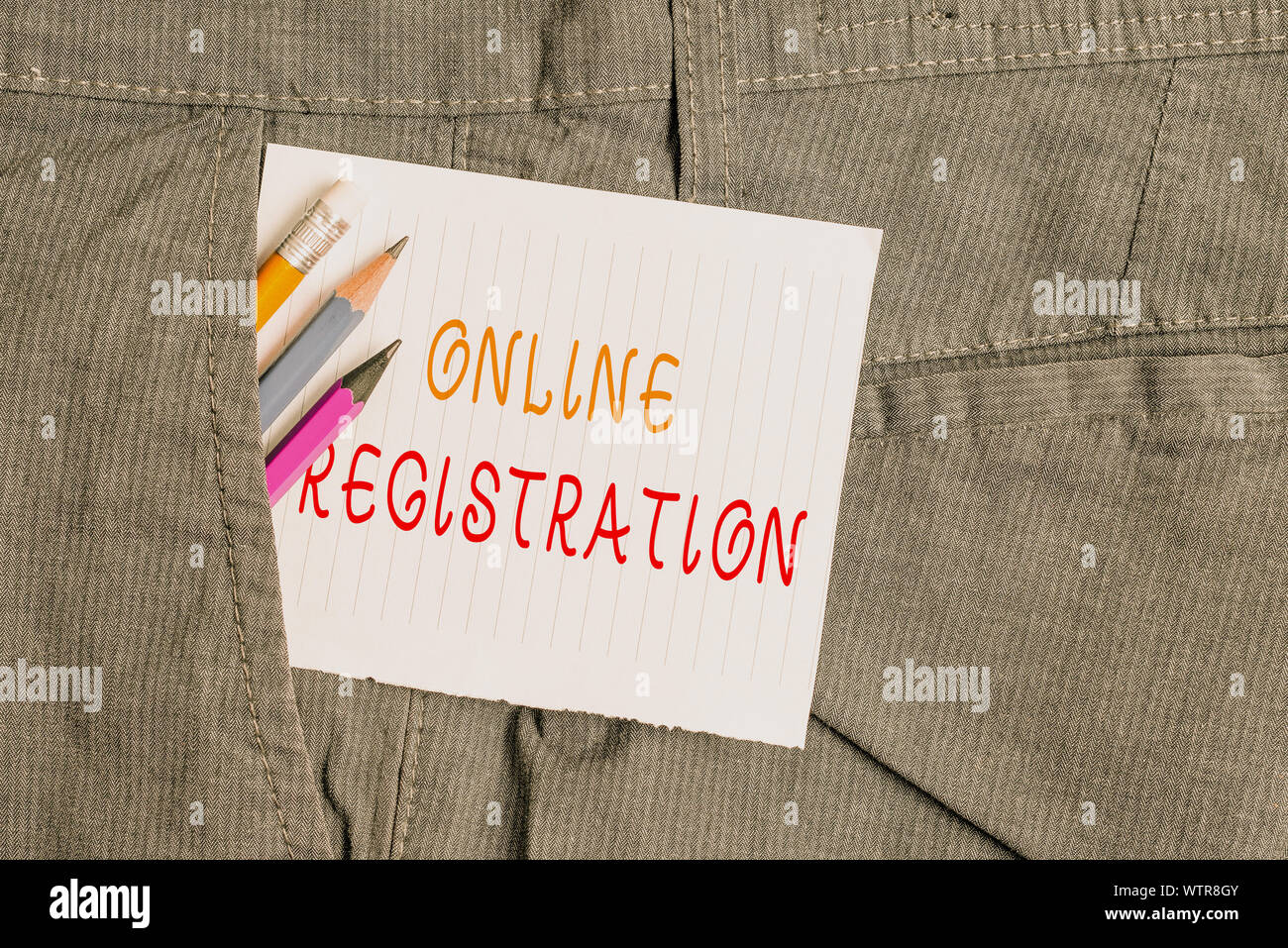 Word writing text Online Registration. Business photo showcasing System ...