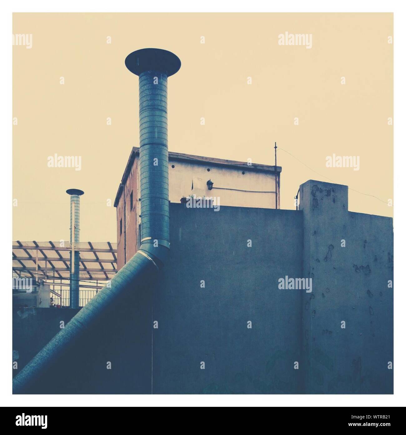 Pipe building exterior architecture Cut Out Stock Images & Pictures - Alamy