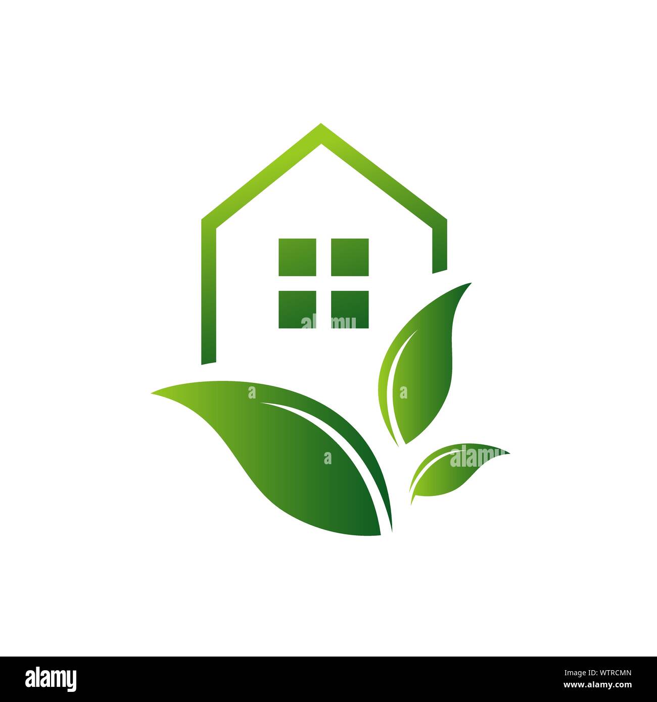 Sustainable house eco friendly Stock Vector Images - Alamy