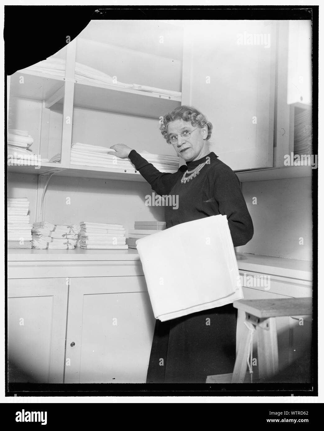 Mrs. Henrietta Nesbitt, White House (housekeeper), Feb. 1939 Stock ...