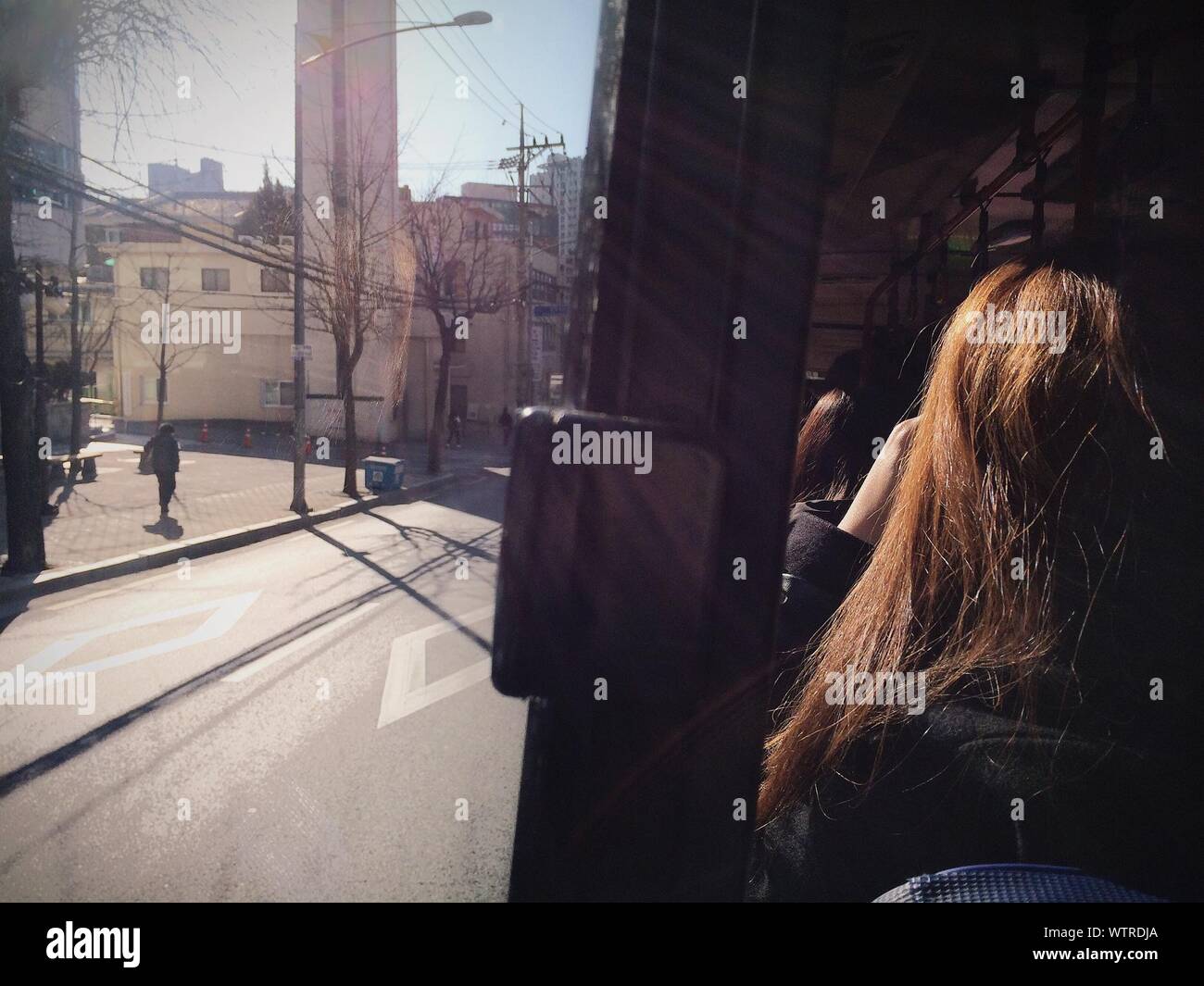 Rear bus window hi-res stock photography and images - Alamy