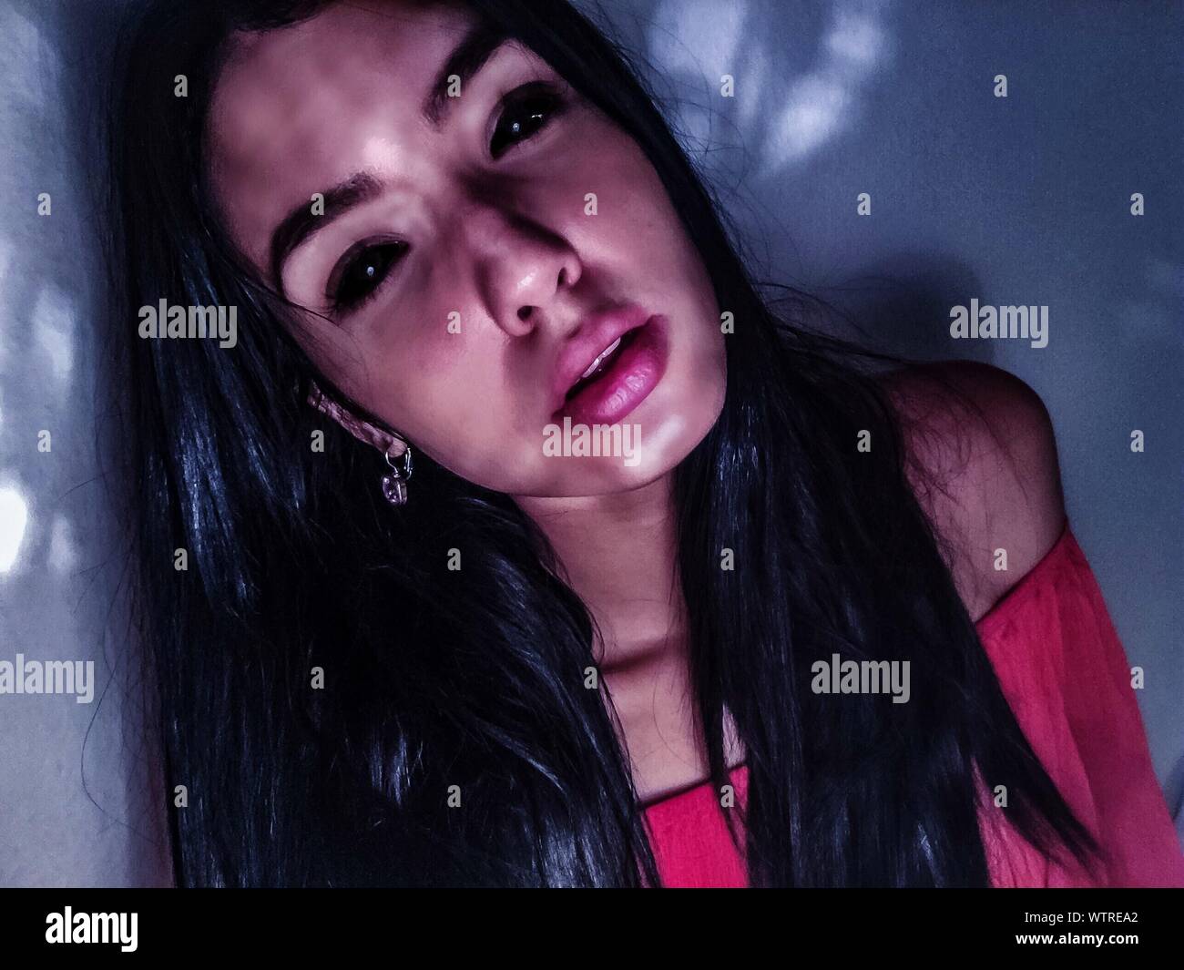 Scary woman headshot hi-res stock photography and images - Alamy