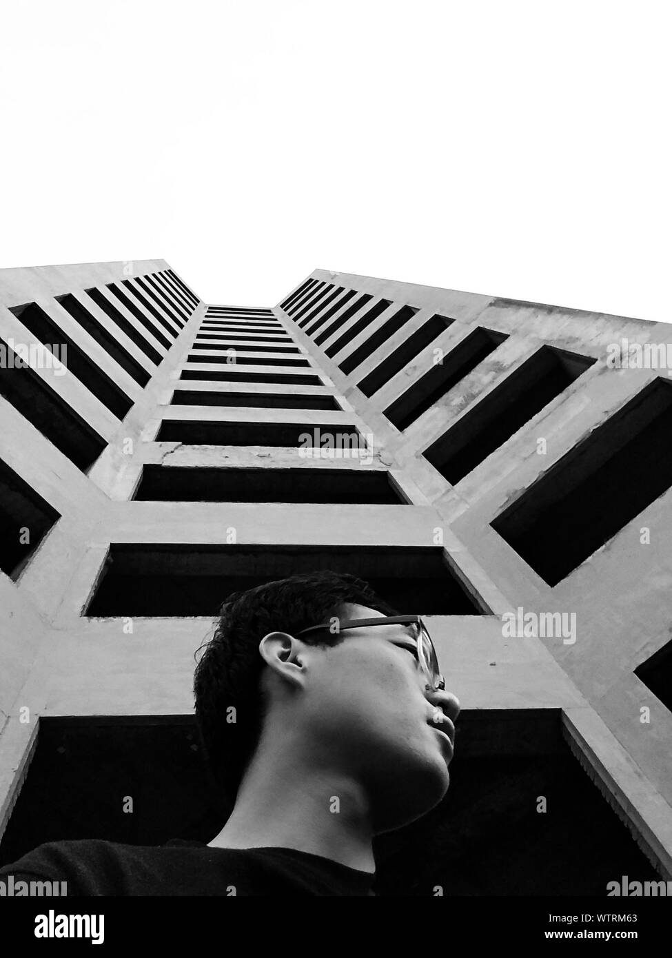 Indian young men side view Black and White Stock Photos & Images - Alamy