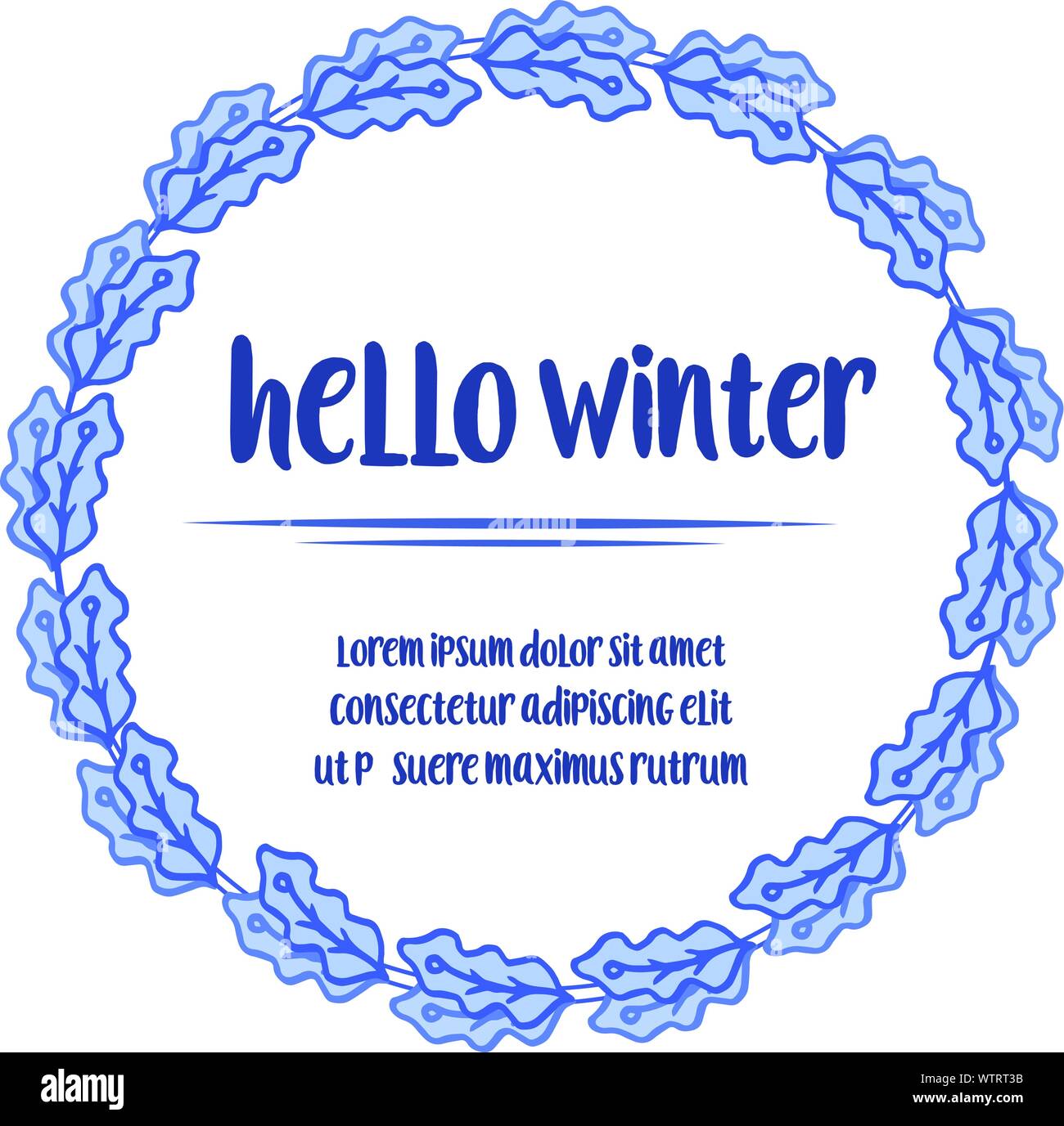 Elegant gold winter lettering Cut Out Stock Images & Pictures - Alamy