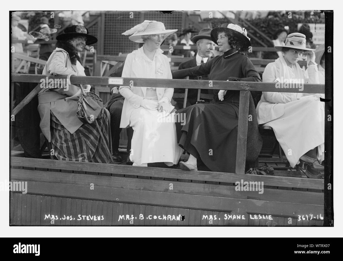 Mrs. Jos. Stevens, Mrs. B. Cochran [i.e., Cockran], Mrs. Shane Leslie ...