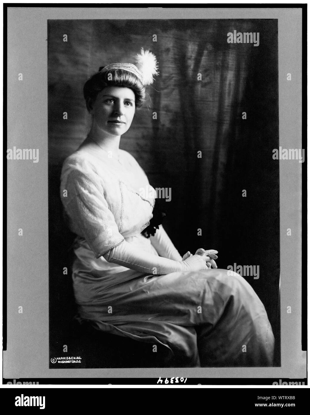 Mrs. Joseph P. Tumulty, three-quarter length portrait, seated, facing ...
