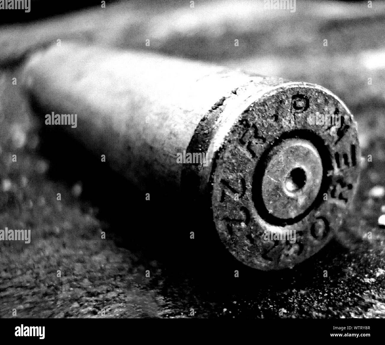 Bullet Shell Black and White Stock Photos & Images - Alamy