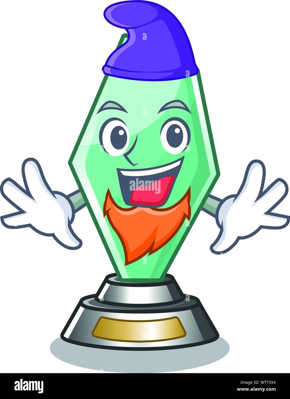 Elf acrylic trophy cartoon shaped on character Stock Vector Image & Art ...