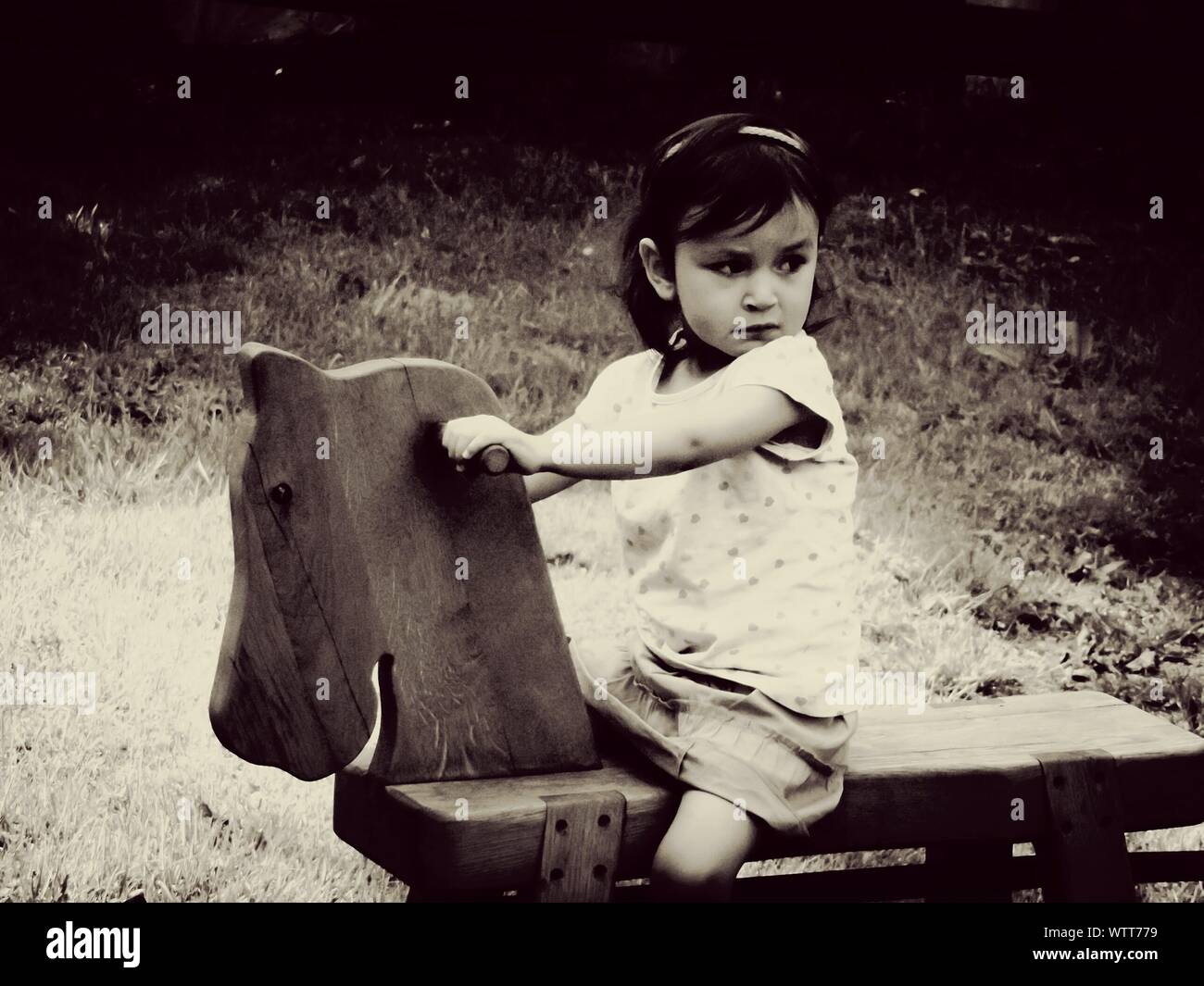 Riding rocking horse hi-res stock photography and images - Alamy