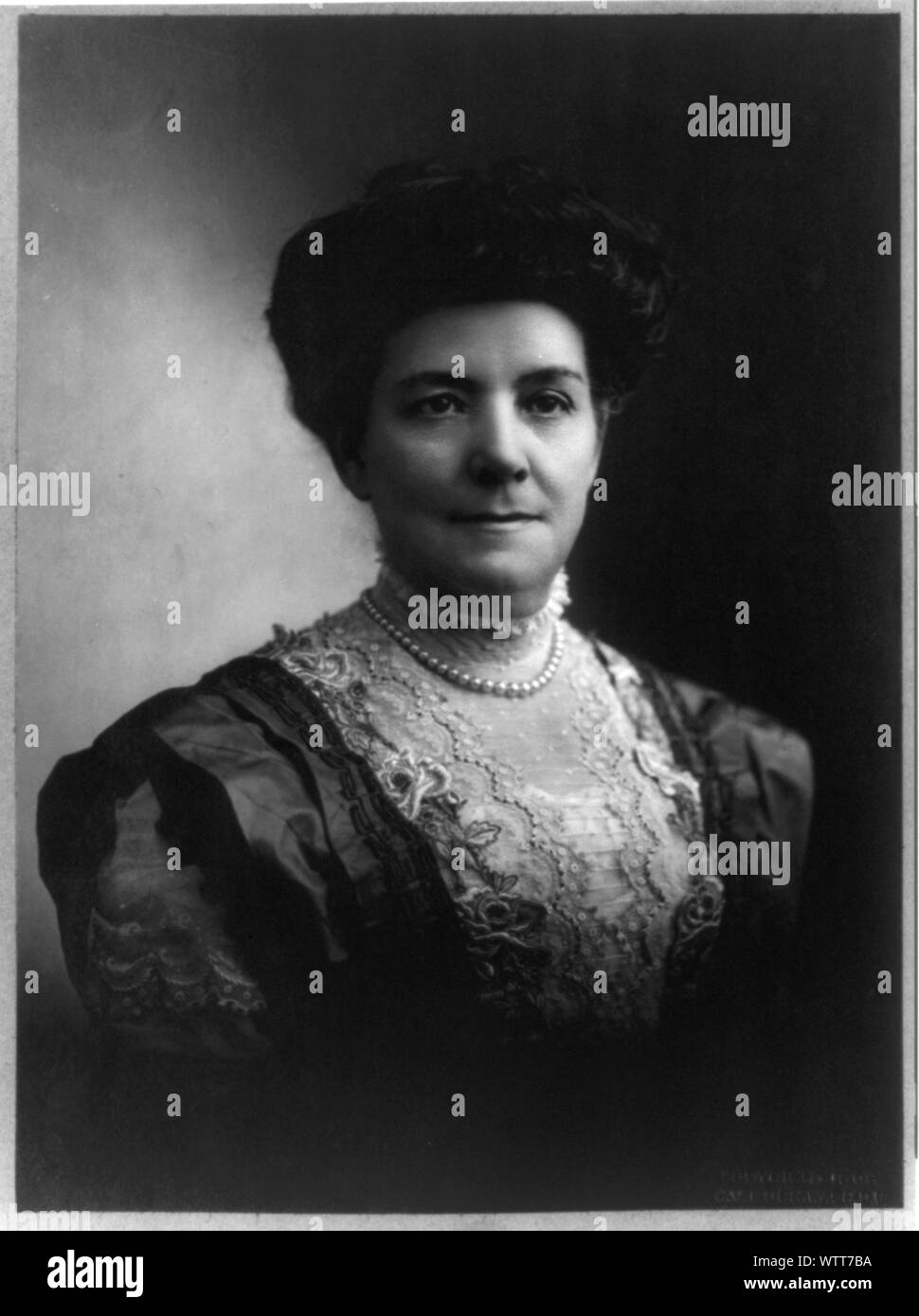 Mrs Luke Wright, bust portrait Stock Photo - Alamy