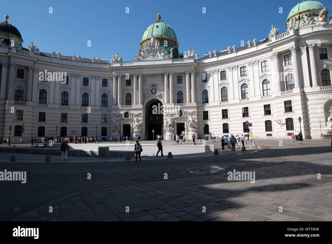 VIENNA, AUSTRIA - AUGUST 15, 2019:The Hofburg is the former principal ...