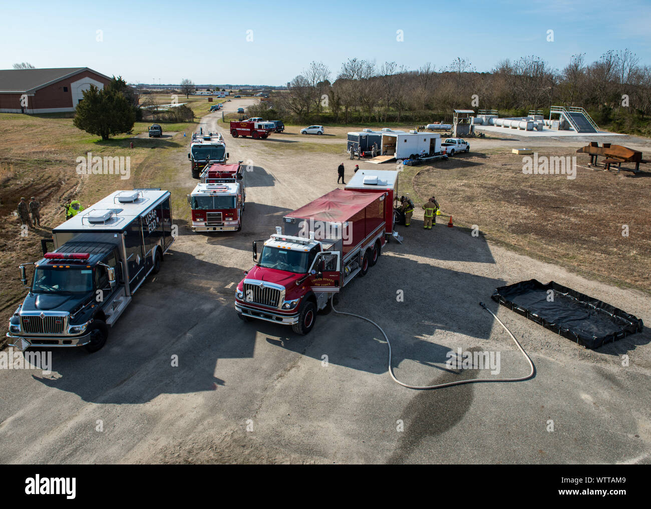 The 633rd Civil Engineer Squadron conducted an active chemical ...