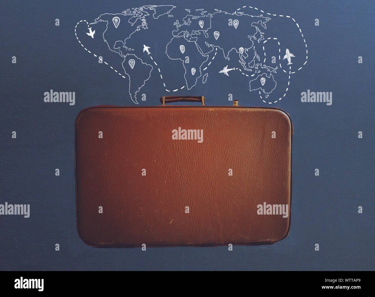 Map And Suitcase High Resolution Stock Photography and Images - Alamy