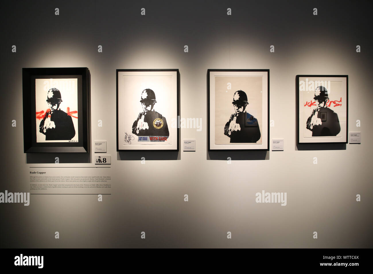 Sydney, Australia. 12th September 2019. THE ART OF BANKSY showcases 80 ...