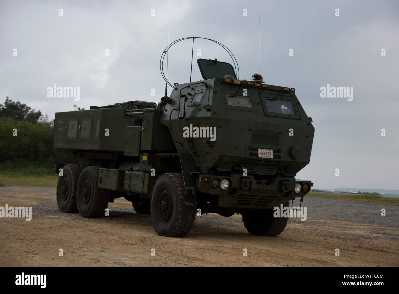 A High Mobility Artillery Rocket System with Battery Q, 3rd Battalion ...