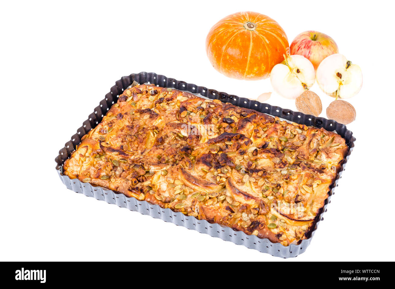 Slice homemade pumpkin cinnamon Cut Out Stock Images & Pictures - Alamy