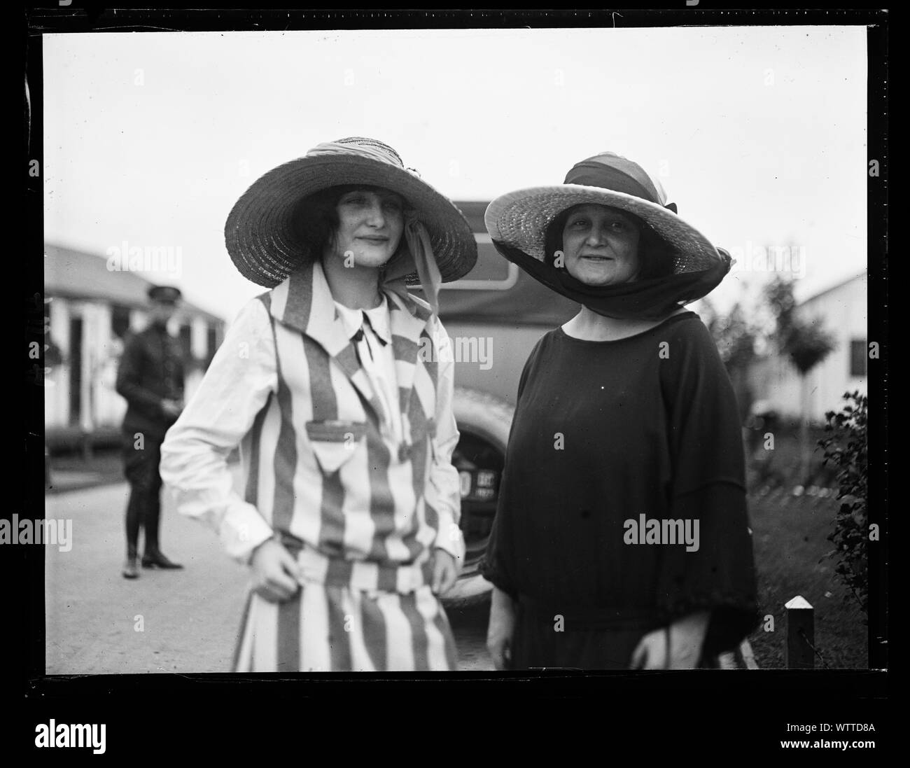 Mrs. Moffett and Miss Janette Moffett, wife and daughter of Admiral ...