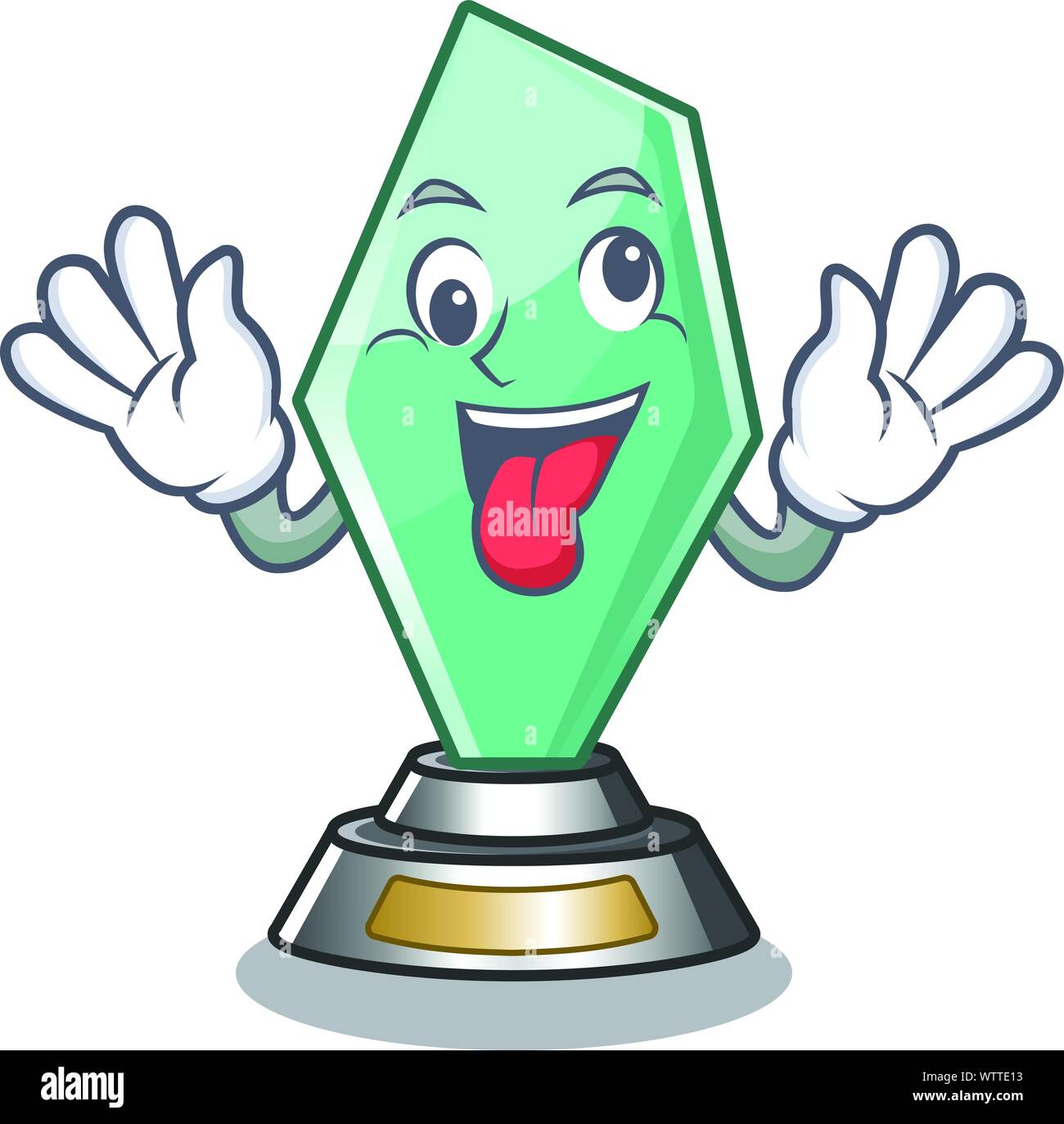 Crazy acrylic trophy stored in cartoon drawer Stock Vector Image & Art ...