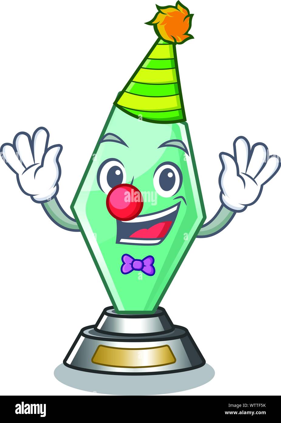 Clown acrylic trophy stored in cartoon drawer Stock Vector Image & Art ...