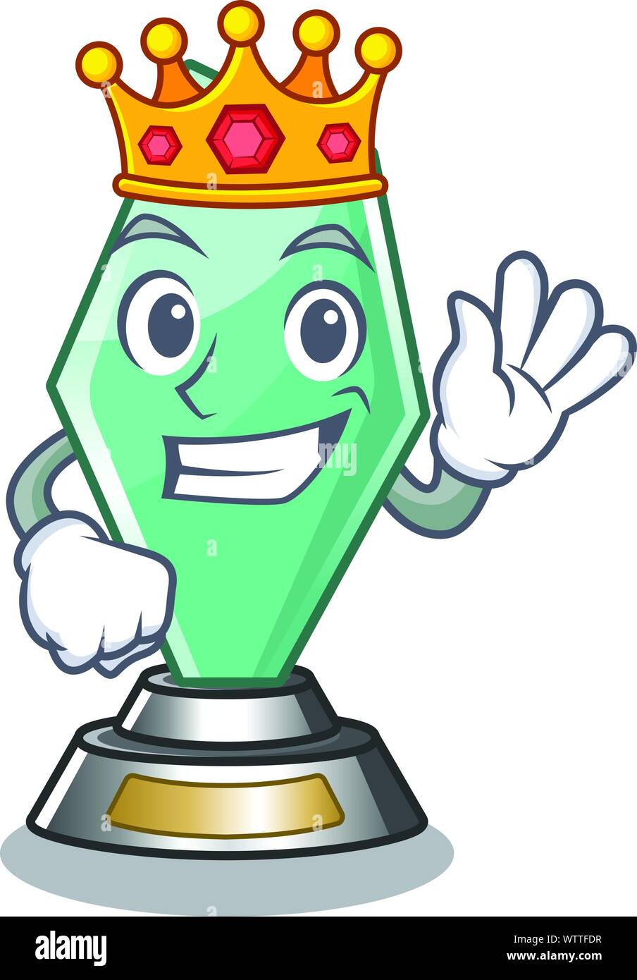 King acrylic trophy stored in cartoon drawer Stock Vector Image & Art ...