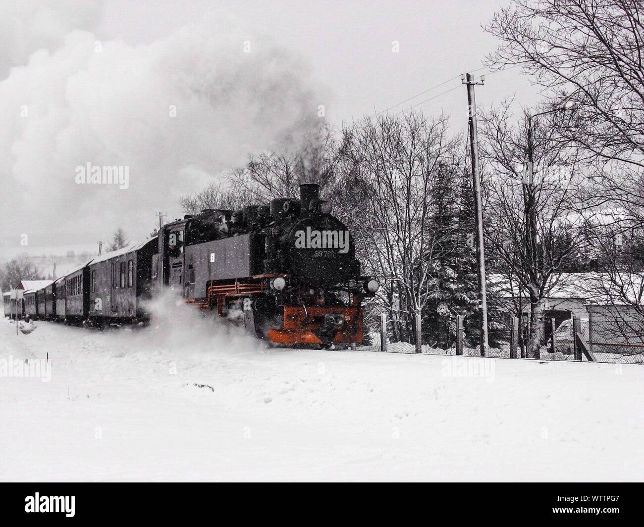 Steam Train Snow High Resolution Stock Photography and Images - Alamy