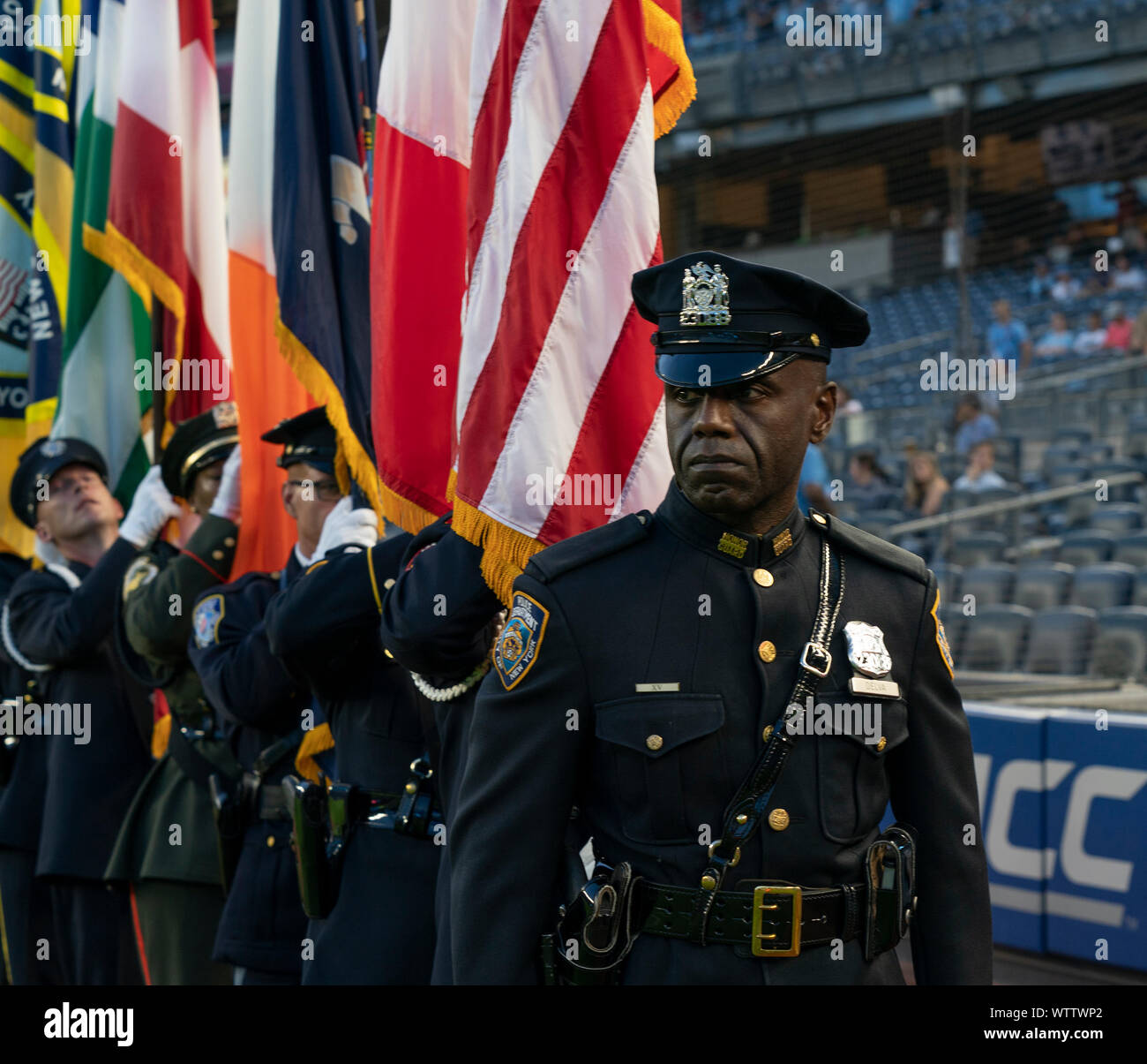 Yankee stadium flags hi-res stock photography and images - Alamy