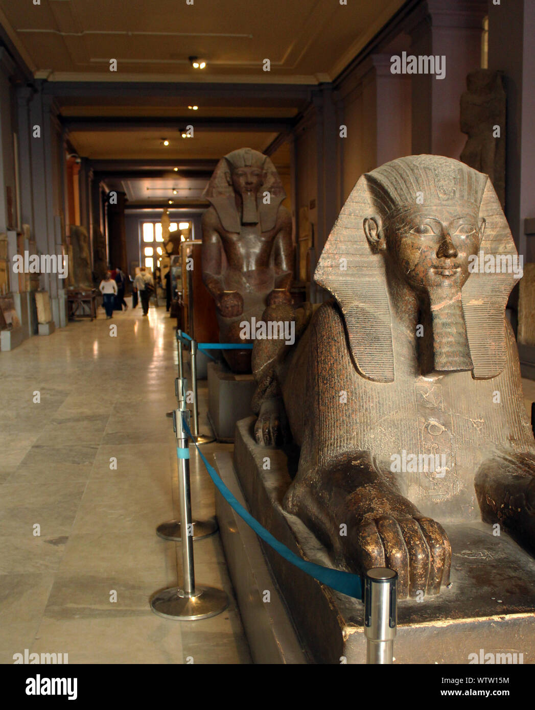 Statue of Ancient Egyptian Museum object in Egyptian Museum at Cairo ...