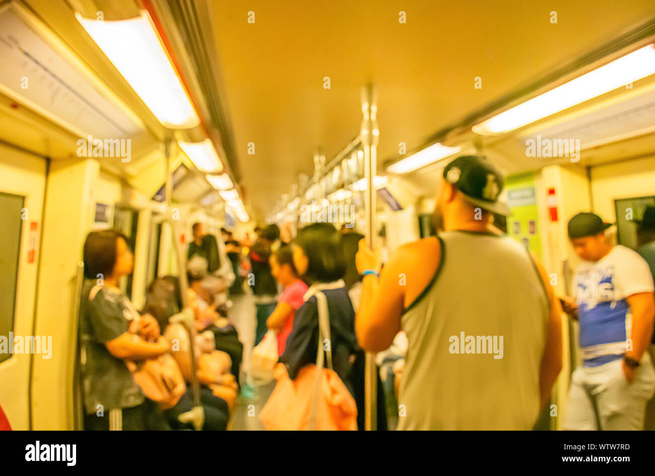 Blurred image bokeh train hi-res stock photography and images - Alamy