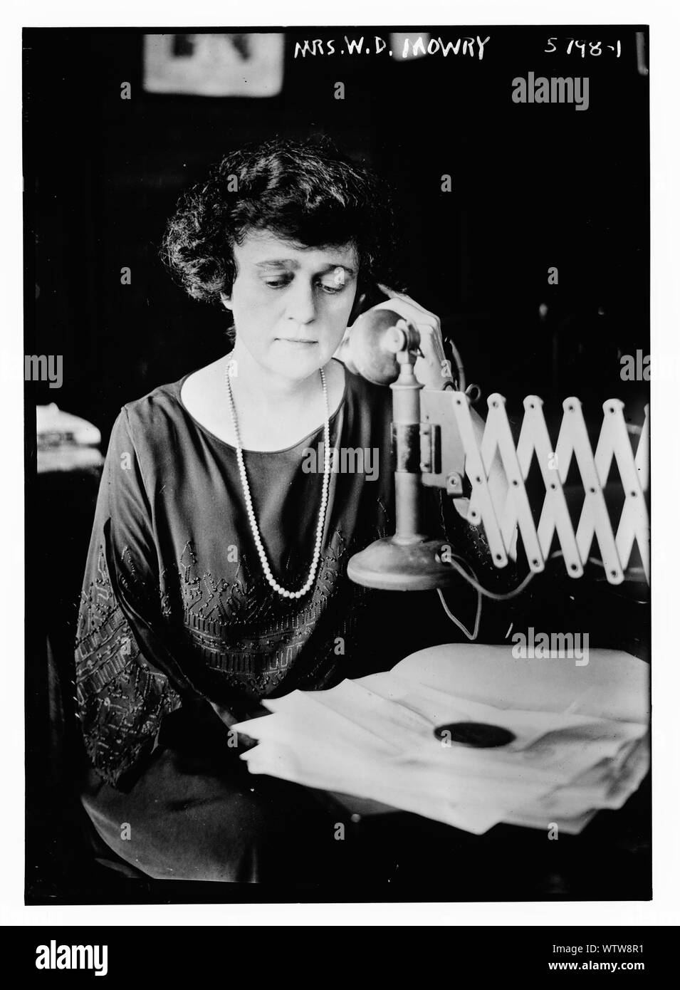 Mrs. W.D. Mowry Stock Photo - Alamy