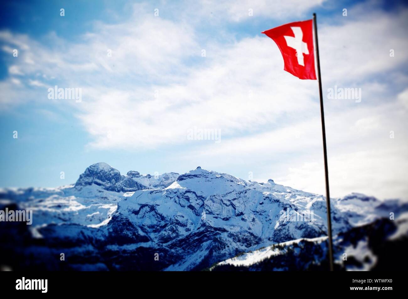 Swiss flag swiss flag hi-res stock photography and images - Alamy