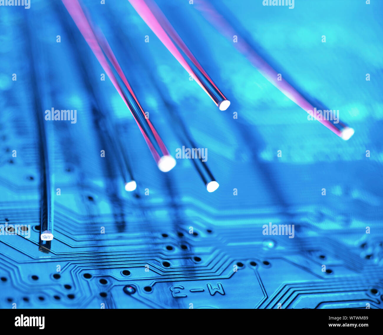 Technology Landscape, Fibre optics carrying data over a circuit board ...