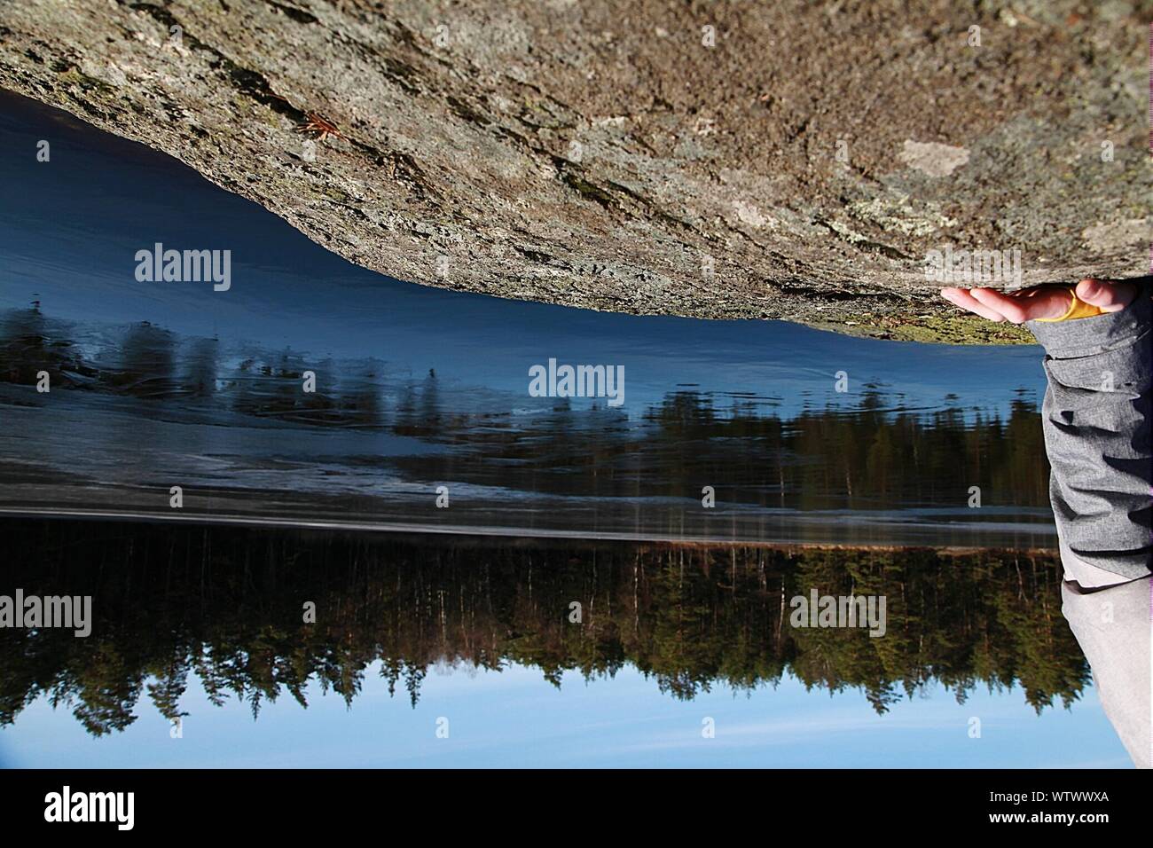 Man Upside Down Rock High Resolution Stock Photography and Images - Alamy