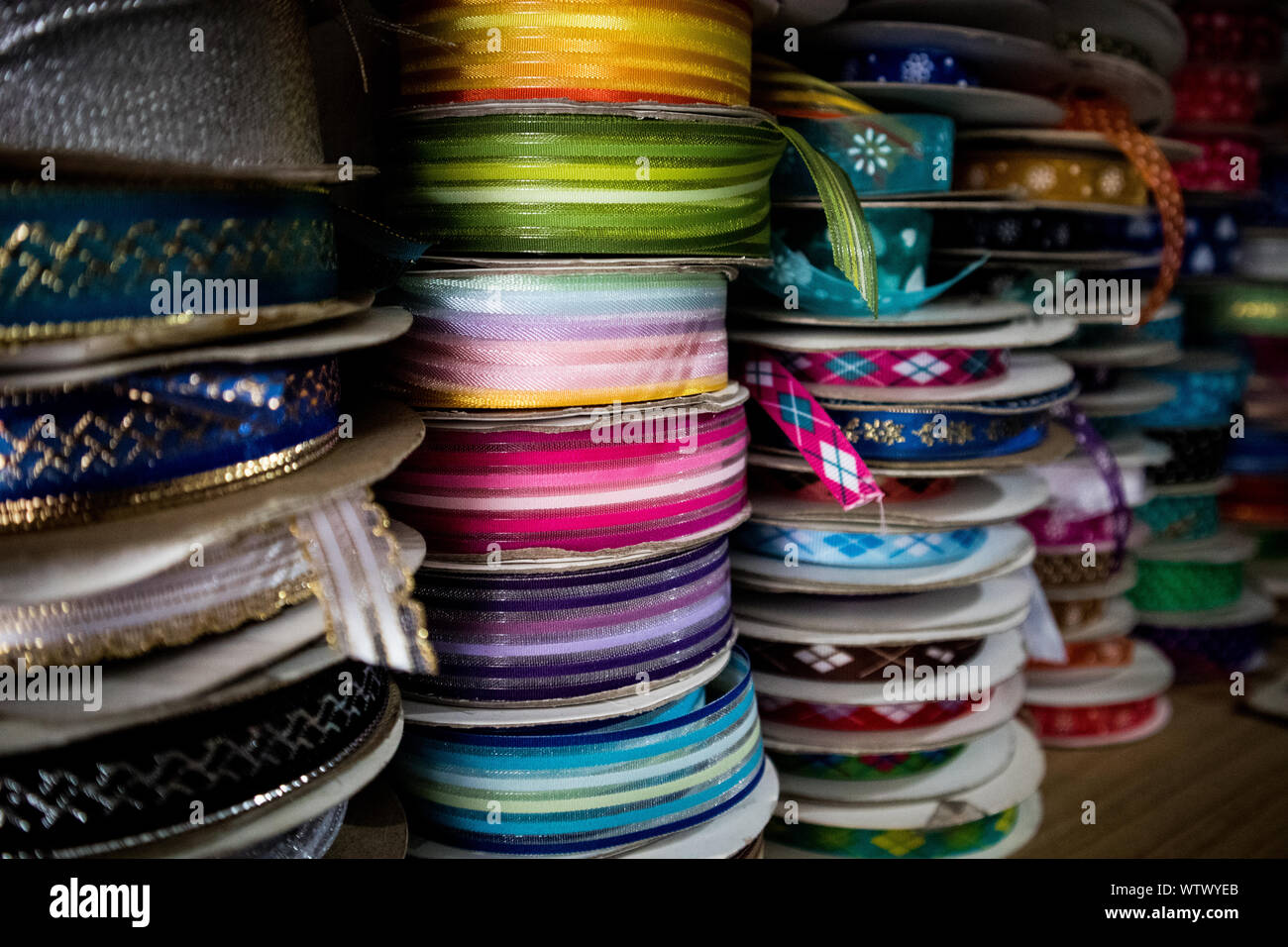 Spool of ribbon hi-res stock photography and images - Alamy