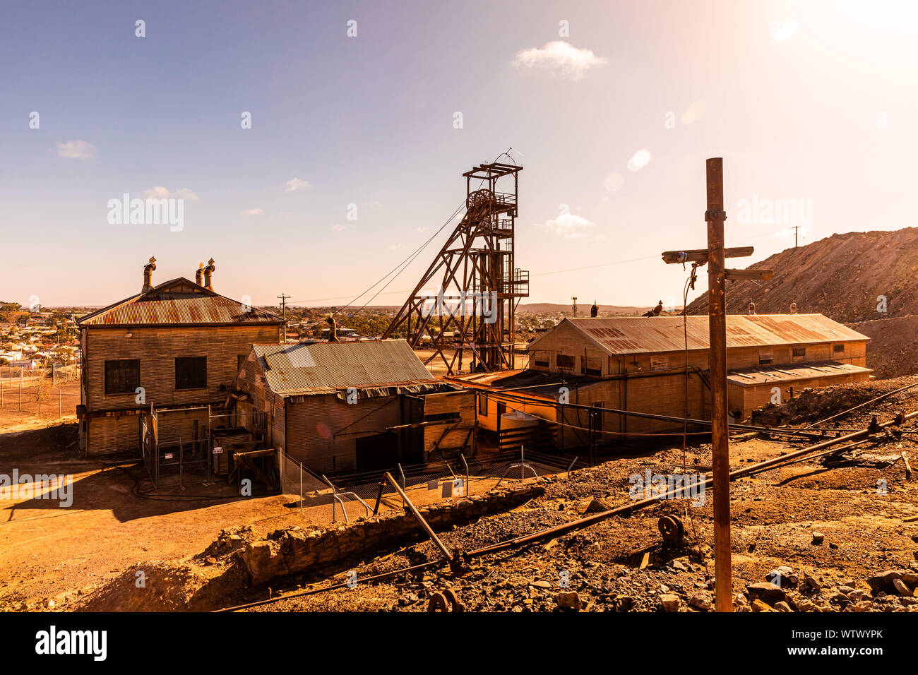 The mine at Broken Hill in the Australian Outback Stock Photo - Alamy