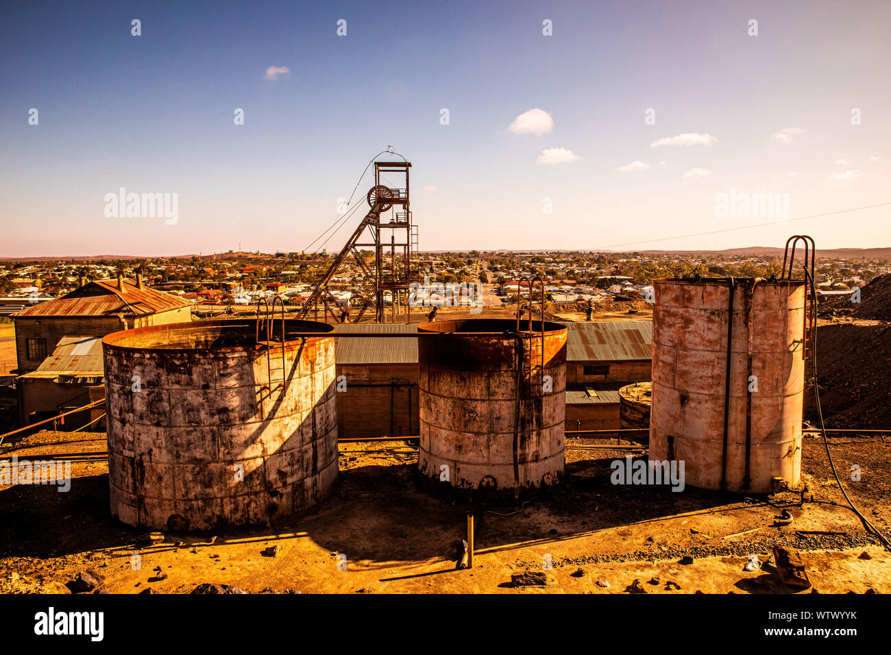 The mine at Broken Hill in the Australian Outback Stock Photo - Alamy