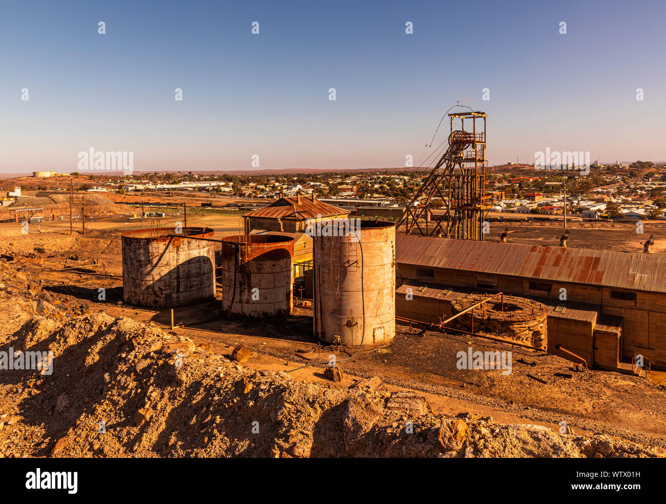 The mine at Broken Hill in the Australian Outback Stock Photo - Alamy