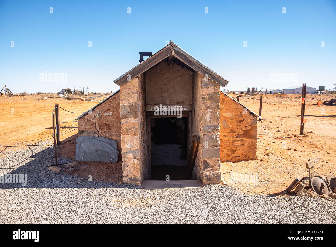 The deserted outback town of Farina, currently being partially restored ...