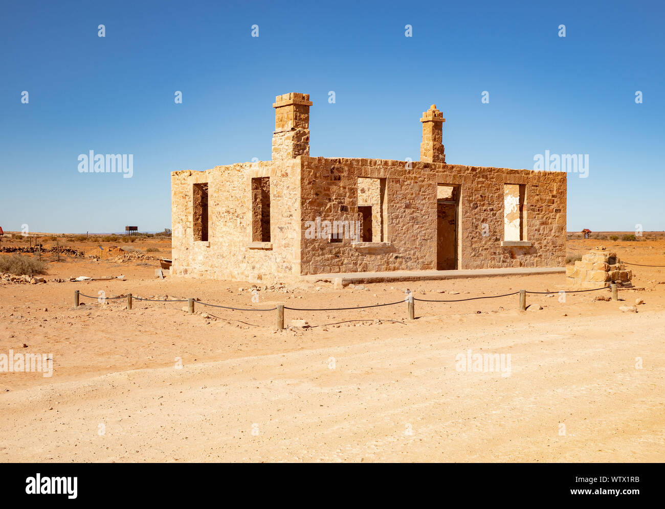 The deserted outback town of Farina, currently being partially restored ...
