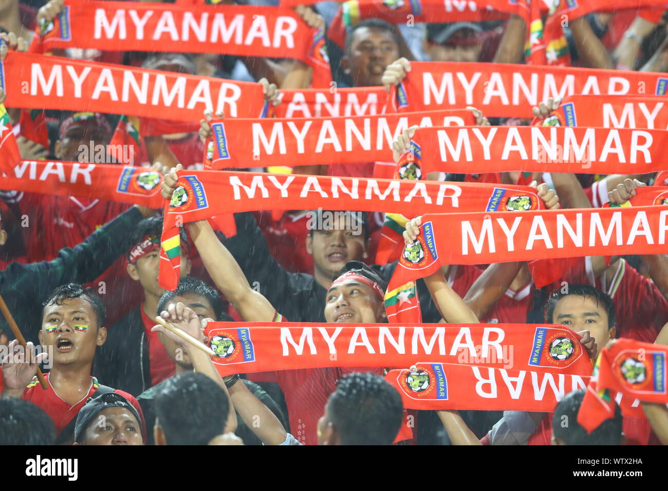 Myanmar fans during the FIFA World Cup Qatar 2022 Asian Qualifier ...