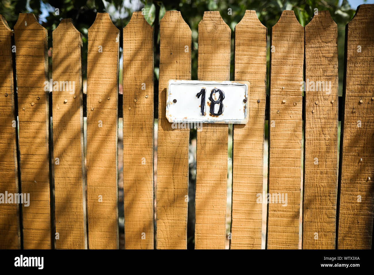 Number on fence hi-res stock photography and images - Alamy