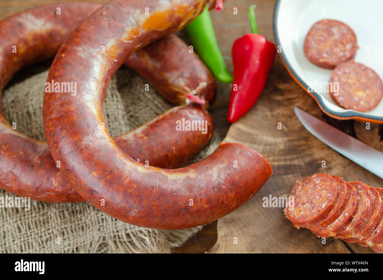 Sucuk sausage hi-res stock photography and images - Alamy