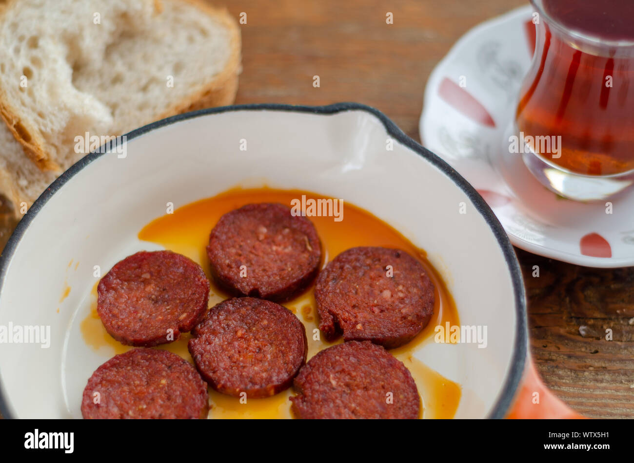 Turkish sucuk sausage sujuk hi-res stock photography and images - Alamy