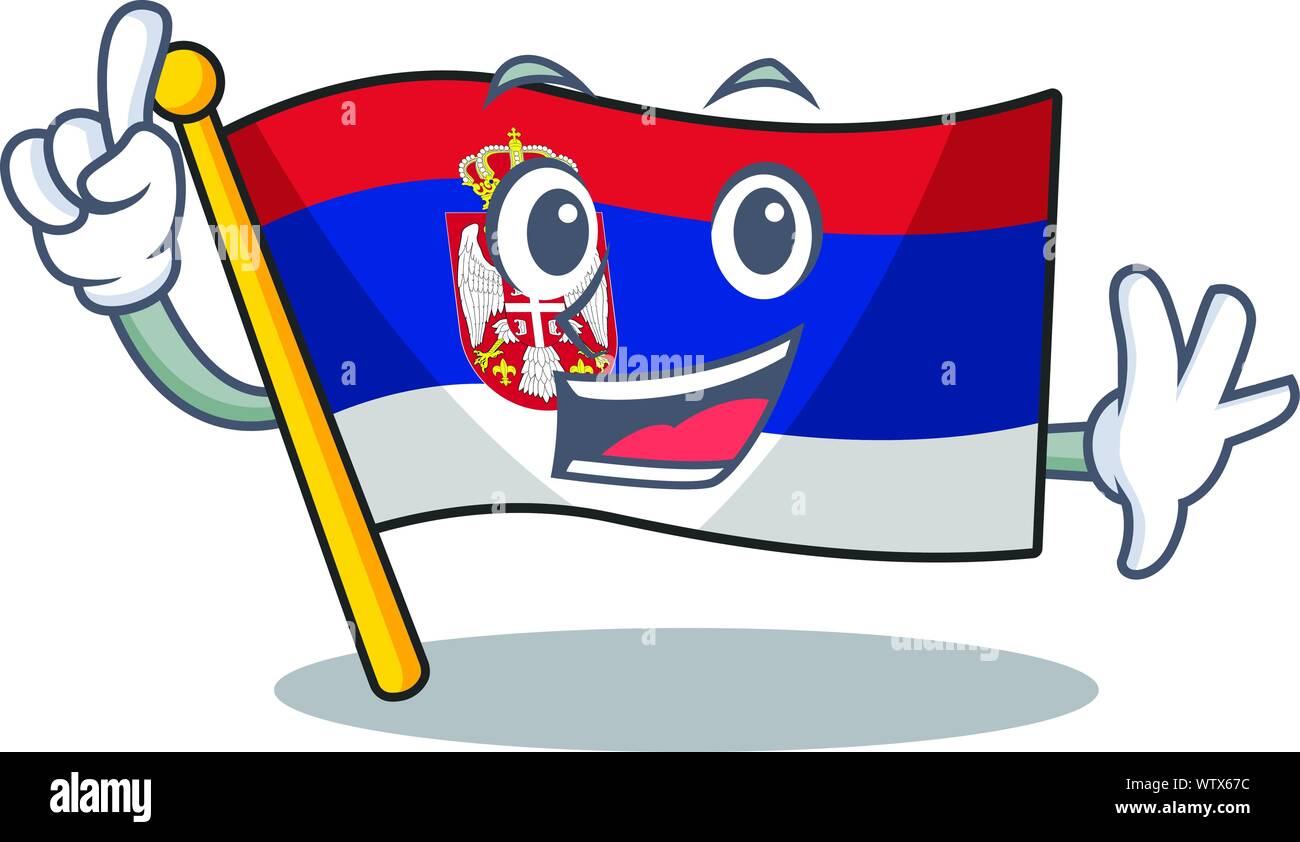 Finger Serbian flags stored in cartoon drawer Stock Vector Image & Art ...