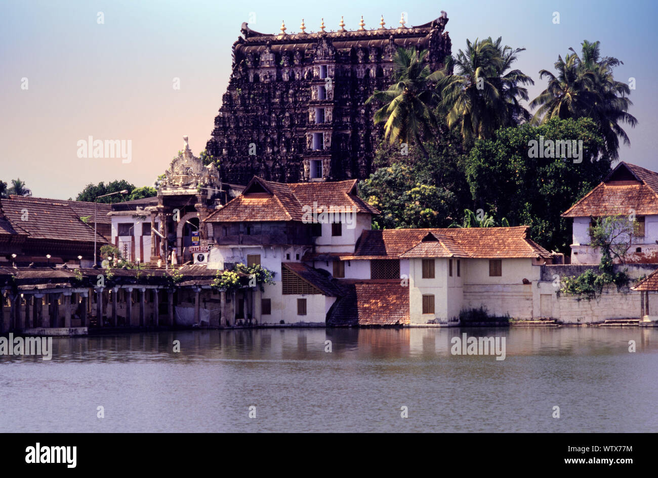 General view of the 16th Century Sree Padmanabhaswamy Temple dedicated ...