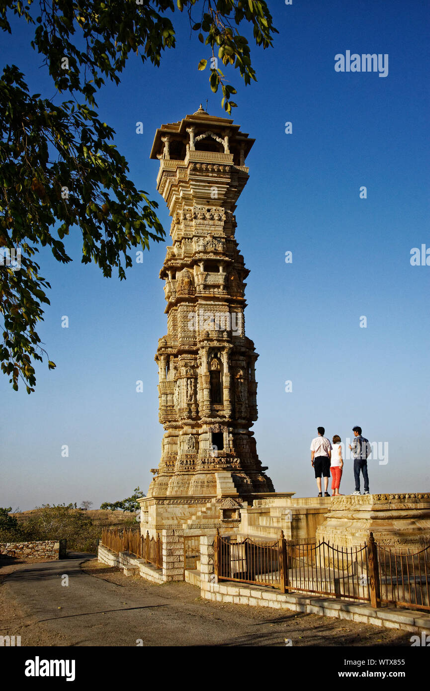 kirti stambh of Chittorgarh Stock Photo - Alamy
